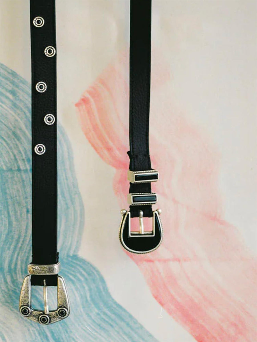 Cala Jade - NOOS Moon Belt, Black Silver - – Hos Josefine