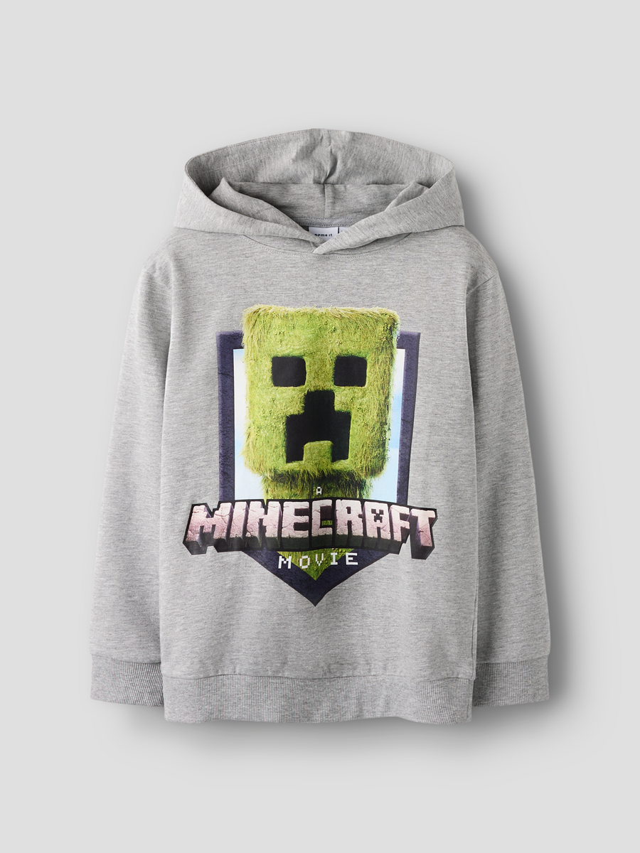 Name It - Nkmol Minecraft Nreg Swe Bru Lnoos Bfu - Grey Melange – Hos ...